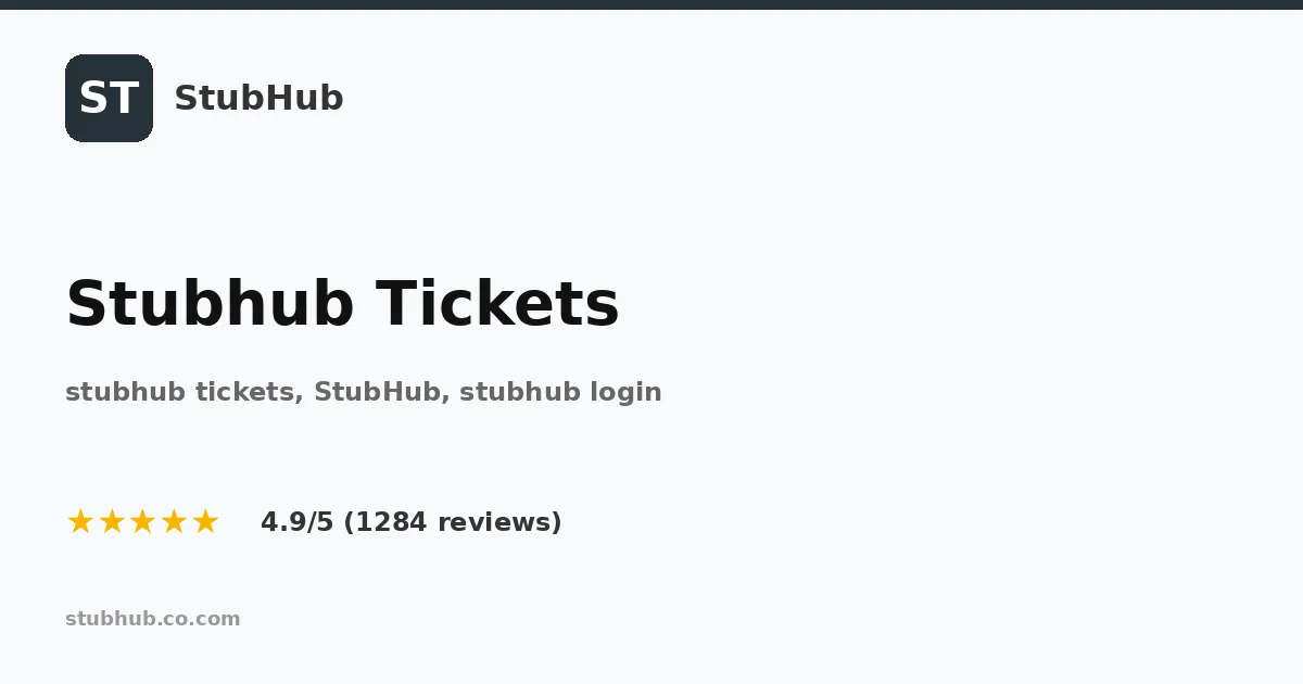 Concert Tickets: Find Music Events & Tour Dates